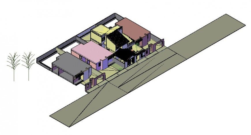 3D VIEW OF RESIDENCE AREA IN AUTOCAD FILE | by Autocad Files | Medium