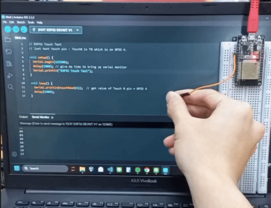 ESP32 Project #3: Touch Internal Sensor | by Jason Jahja | Medium