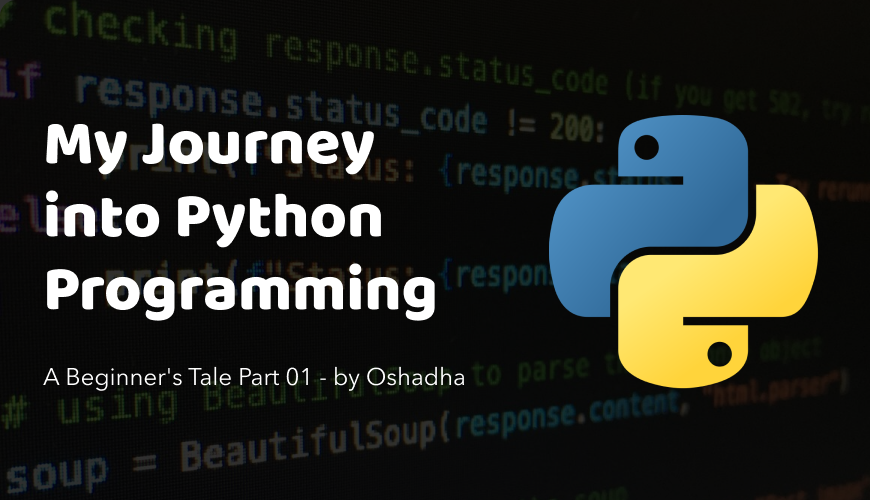 My Journey into Python Programming: A Beginner’s Tale | by Oshadha Vimukthi | Jul, 2024 | Medium