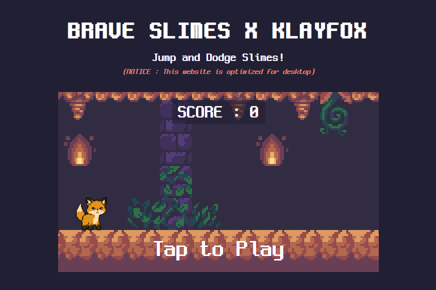 Brave Slimes X Klay Fox - 용감한 슬라임 BRAVE SLIMES - Medium