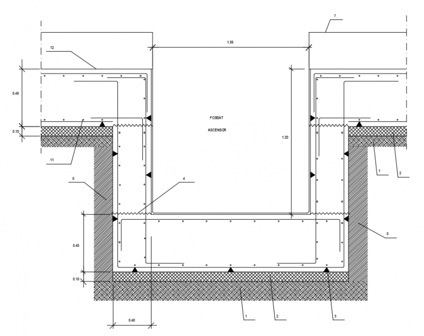 2D CAD DRAWING OF HOLLOW ELEVATOR SECTION AUTOCAD SOFTWARE | by Autocad ...