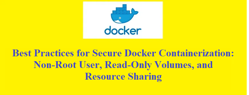 Best Practices For Secure Docker Containerization Non Root User Read Only Volumes And