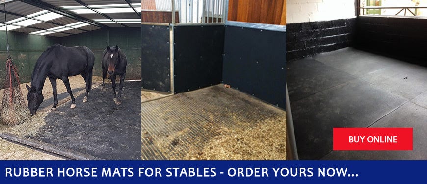 Rubber Stable Mats. Add a touch of comfort to horse stables… | by Steve ...