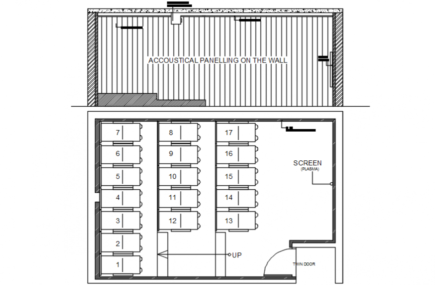 THEATER SCREEN WALL SECTION AND PLAN CAD DRAWING DETAILS DWG FILE | by ...