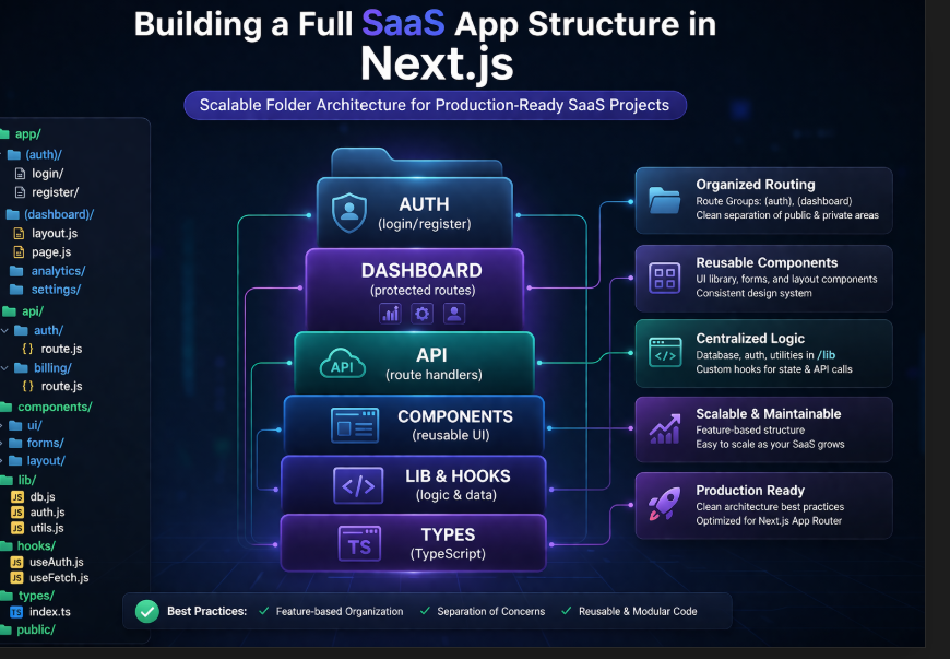 Building a Full SaaS App Structure in Next.js (Folder Architecture ...