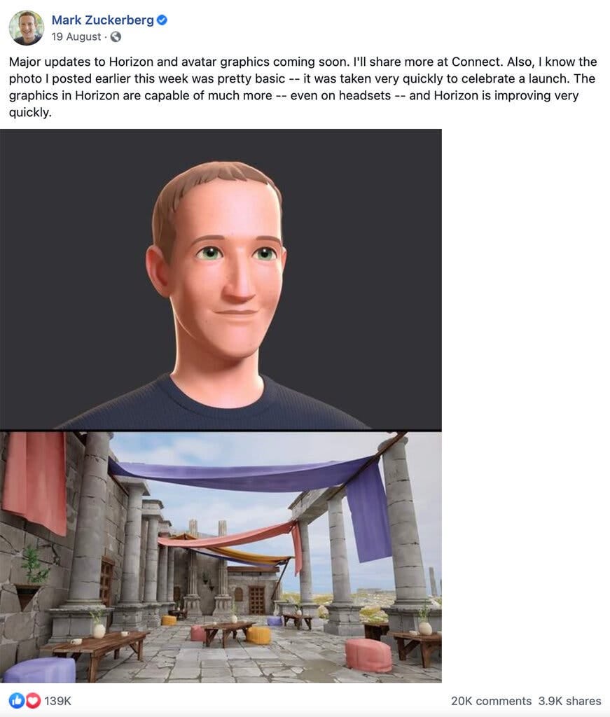 The Metaverse of the Meta Is Not Dead, Mark Zuckerberg Just Lost Hope ...
