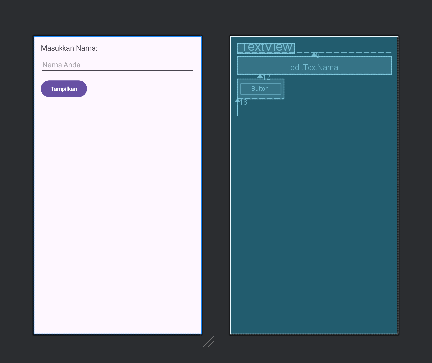 Membuat Aplikasi Input Nama Sederhana di Android Studio Menggunakan Relative Layout | by David ...