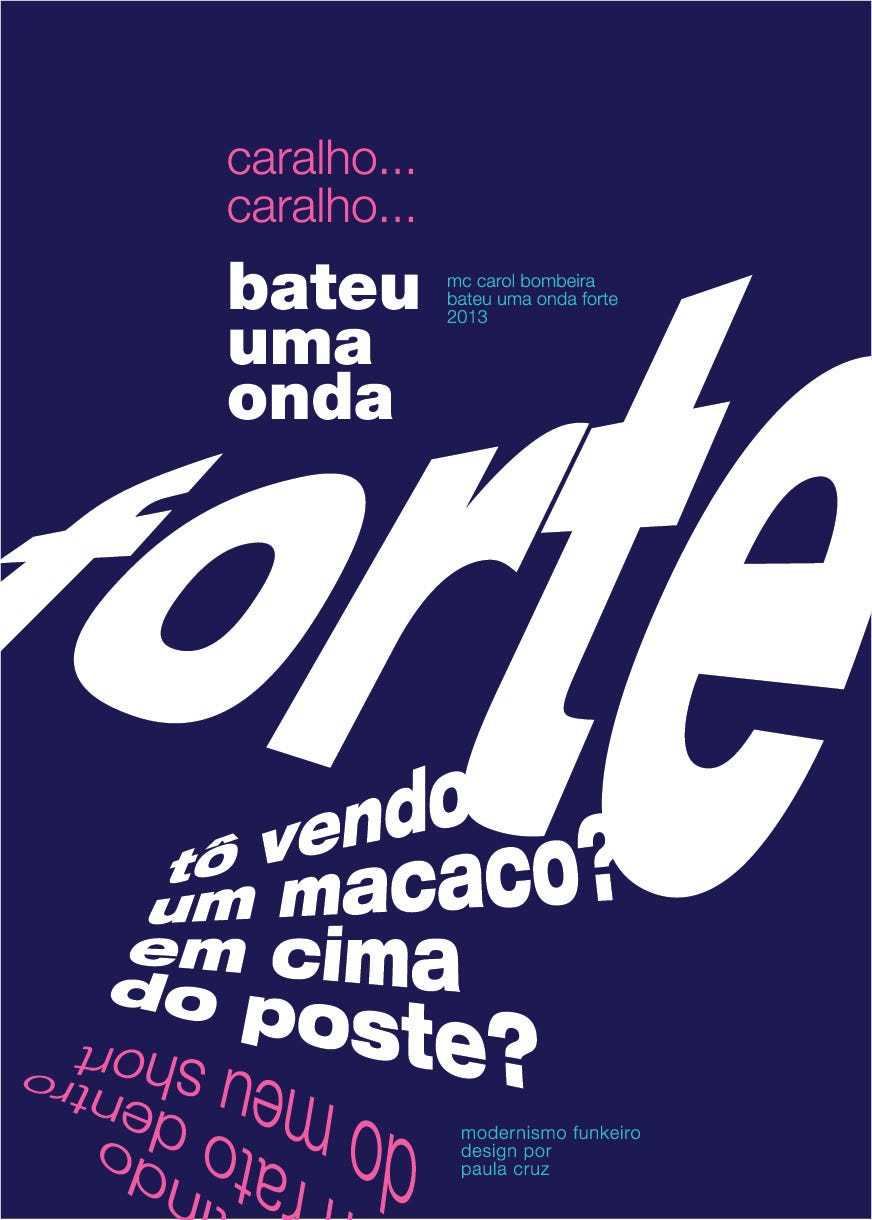 Modernismo Funkeiro — Projeto tipográfico da designer Paula Cruz | by ...