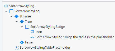 Sortable Icon