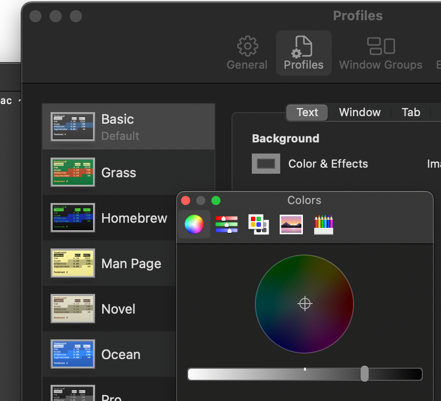 How to change the background color of macOS Terminal - Codecare - Medium