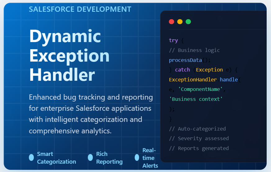 A Dynamic Exception Handler for Salesforce: Enhanced Bug Tracking and Reporting | by Mani | Medium