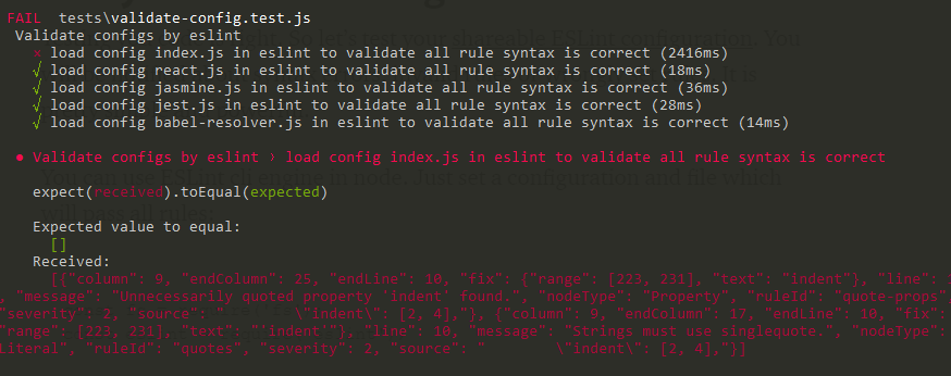 Test your ESLint config. Testing you code is right. So let’s… | by ...