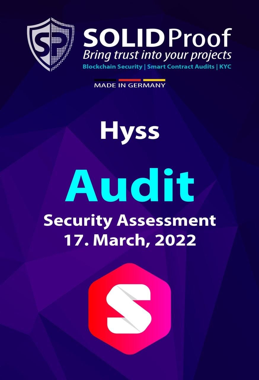 Our audit now LIVE on Solidproof media Please find the Audit Report in PDF format linked below ...