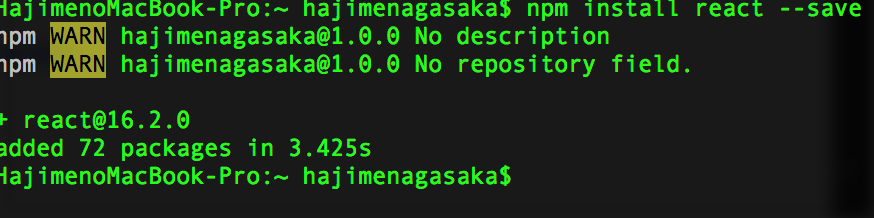 Installation — React（3/16）. わからなかったこと | by Hajime Nagasaka | Medium