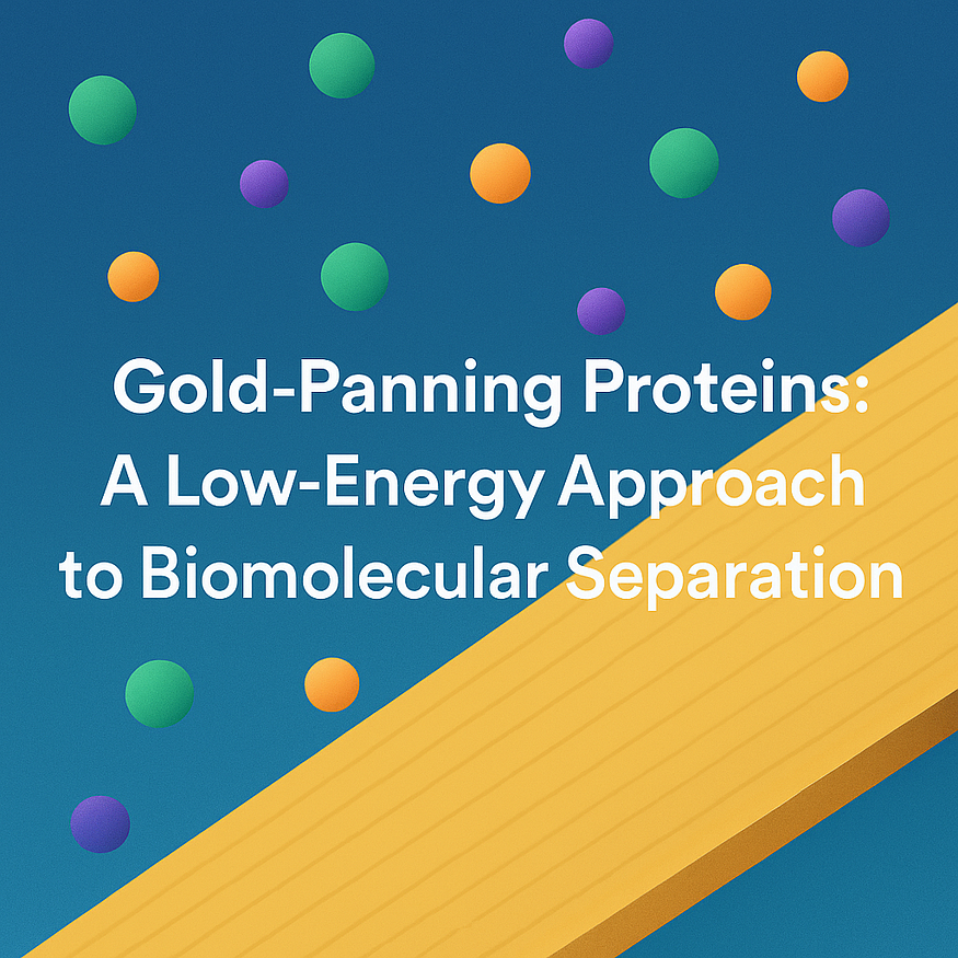 Gold-Panning Proteins: A Low-Energy Approach to Biomolecular Separation ...