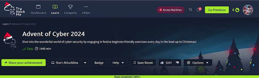 Advent of Cyber 2024 {DAY 9} — Tryhackme walkthrough - TRedEye - Medium
