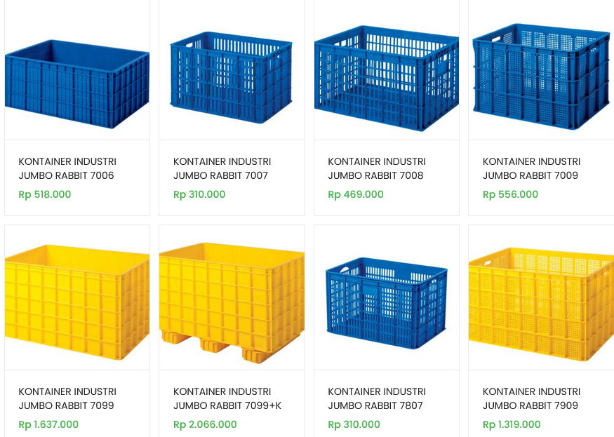 UKURAN BOX CONTAINER PLASTIK INDUSTRI 10, 15, 30, 45, 50, 75, 100, 200, 300, 400, 500 LITER | by ...
