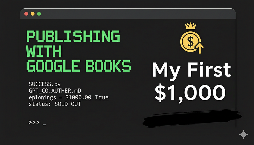 How I Earned My First $1,000 Publishing with Google Books (Using Chat ...