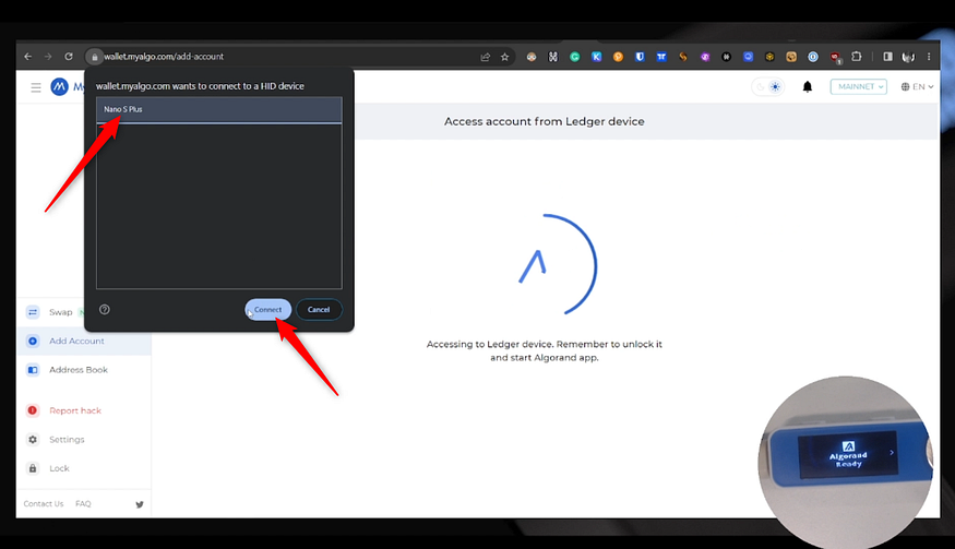 MYALGOをセットアップしてLEDGER ALGORAND (ALGO)アカウントにアクセスす | ledgerliveのブログ