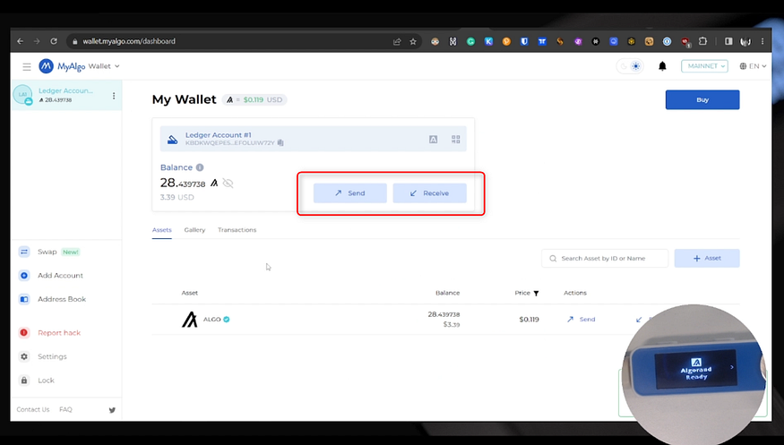 MYALGOをセットアップしてLEDGER ALGORAND (ALGO)アカウントにアクセスす | ledgerliveのブログ