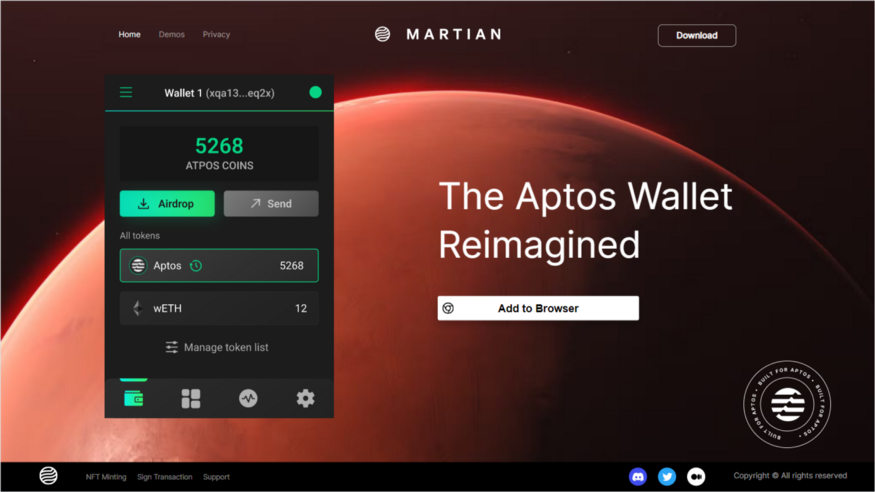 Mint NFTs on Aptos using Martian wallet | by MariyaGnatiuk | Medium