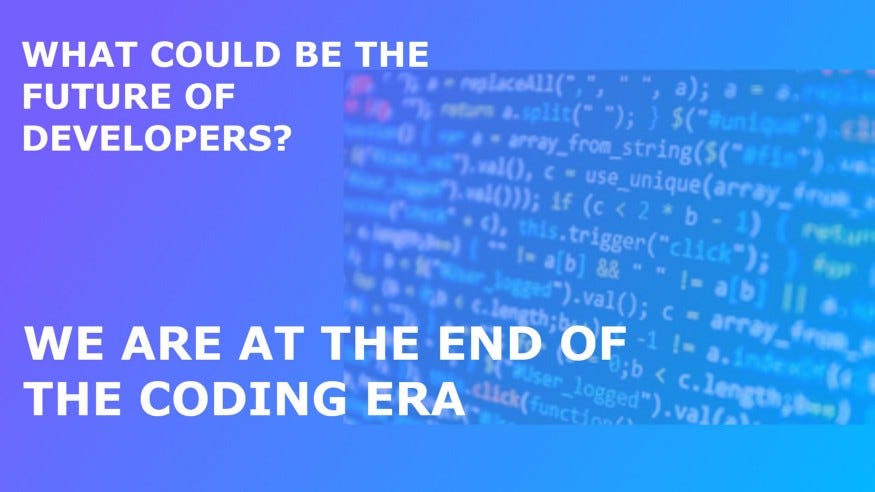 The era of “Coding” is ending | Why This is VERY Important? - Franco ...