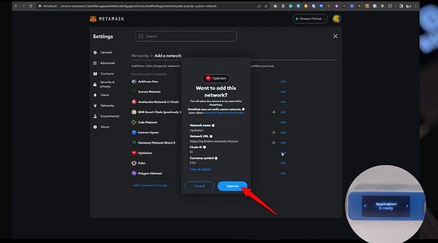 METAMASKでLEDGERをOPTIMISM (OP MAINNET) に接続する | ledgerliveのブログ