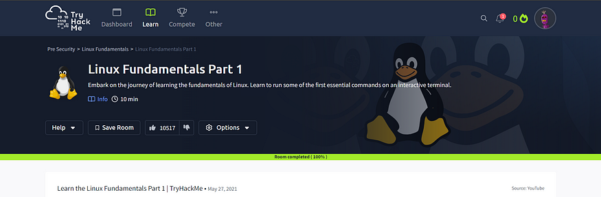 Linux Fundamentals Part 1. This is the first room in the module… | by ...