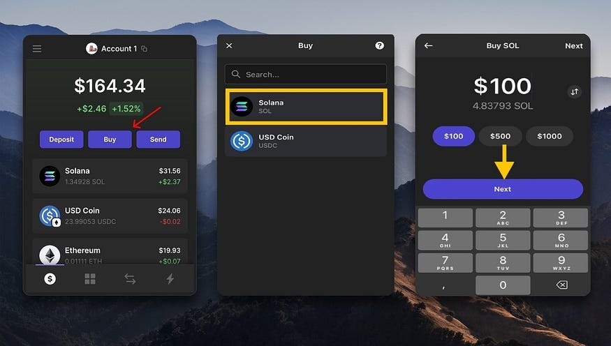 How to deposit funds to your Phantom wallet | by rasool | Medium