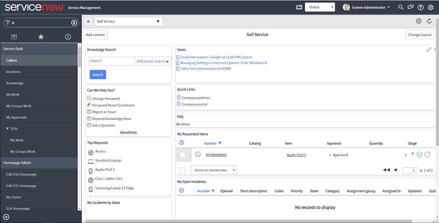 Getting Started with the ServiceNow User Interface: A Beginner’s View ...