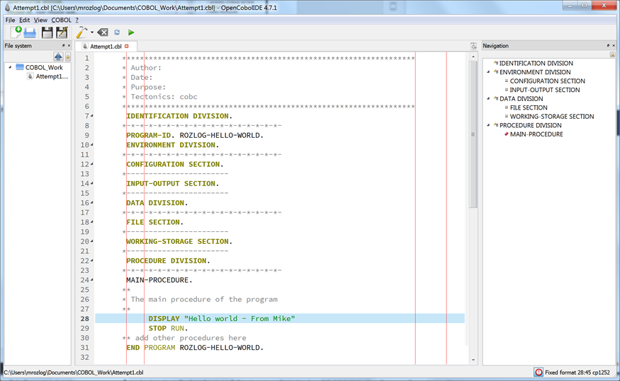 Part II — Is It Time To ReThink COBOL? Install COBOL, Do Some Coding ...