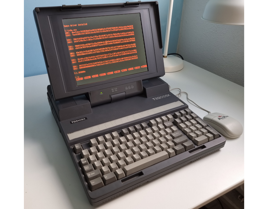 Bitcoin Mining using the MS-DOS laptop | by Dmitrii Eliuseev | Dev Genius