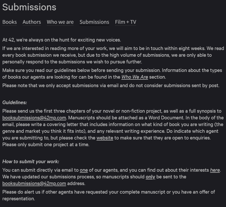 how my agent database guts submission language | by Patrick Hopkins ...