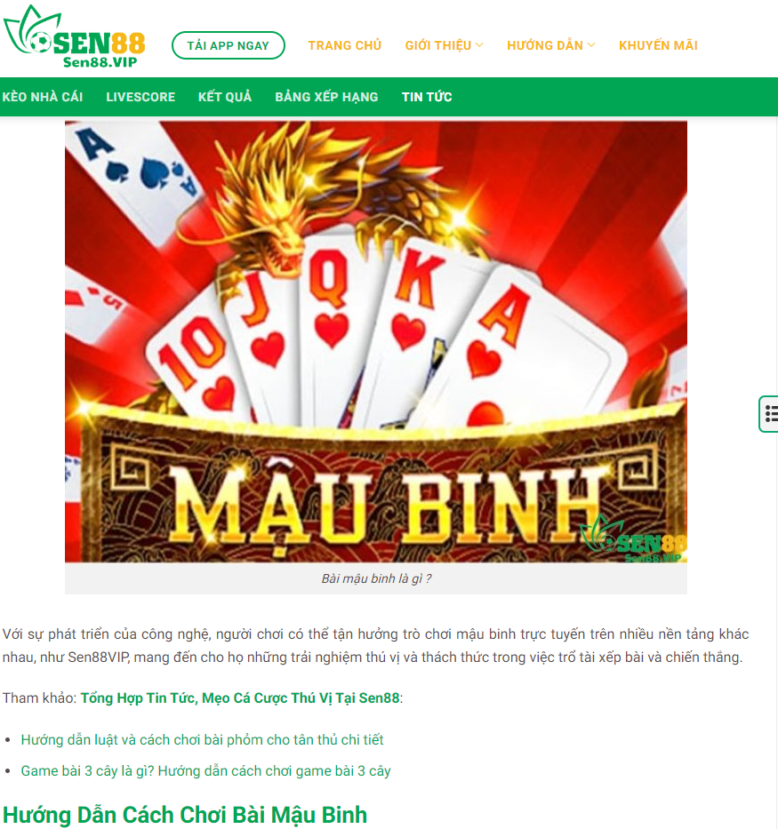 tim hieu ve cach choi mau binh choi the nao de mau thang medium | by Sen88vip | May, 2023 | Medium