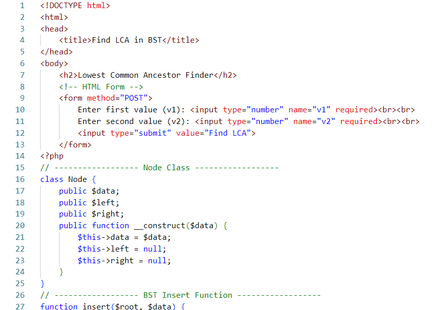 Finding the Lowest Common Ancestor (LCA) in a Binary Search Tree with PHP: A Step-by-Step Guide ...