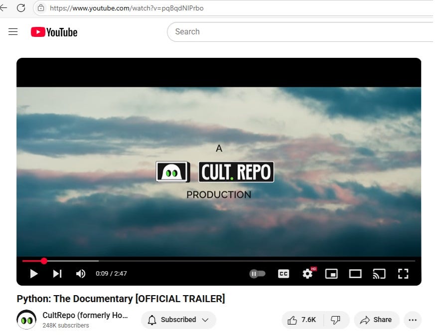 Python’s New Documentary (OFFICIAL TRAILER), PyCon US 2025 Videos and ...