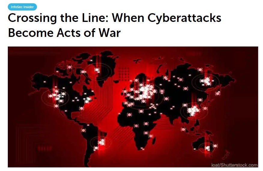 Interesting Article on Cyberattacks and War - Hybrid Analyst - Medium