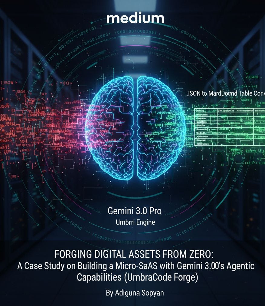Forging Digital Assets from Zero: A Case Study on Building a Micro-SaaS with Gemini 3.0’s ...