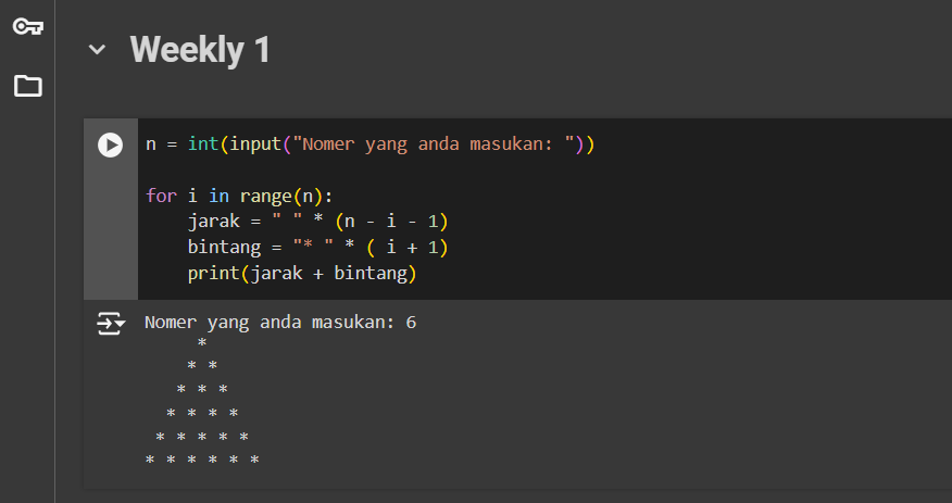 Laporan Praktikum 6 (Nested loops) | by ahmada maulana | Medium