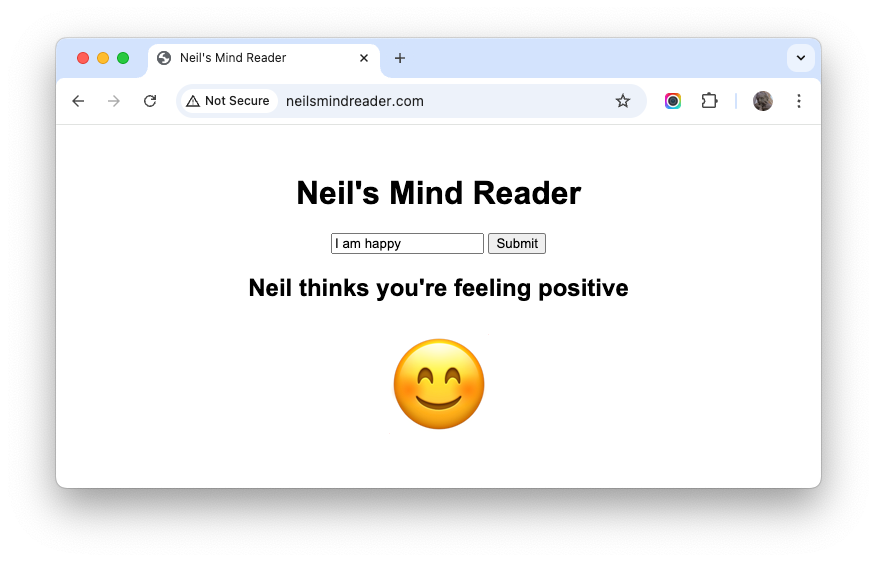 Neil’s Mind Reader. I made a new app. Check it out… | by Neil Chowdhury ...