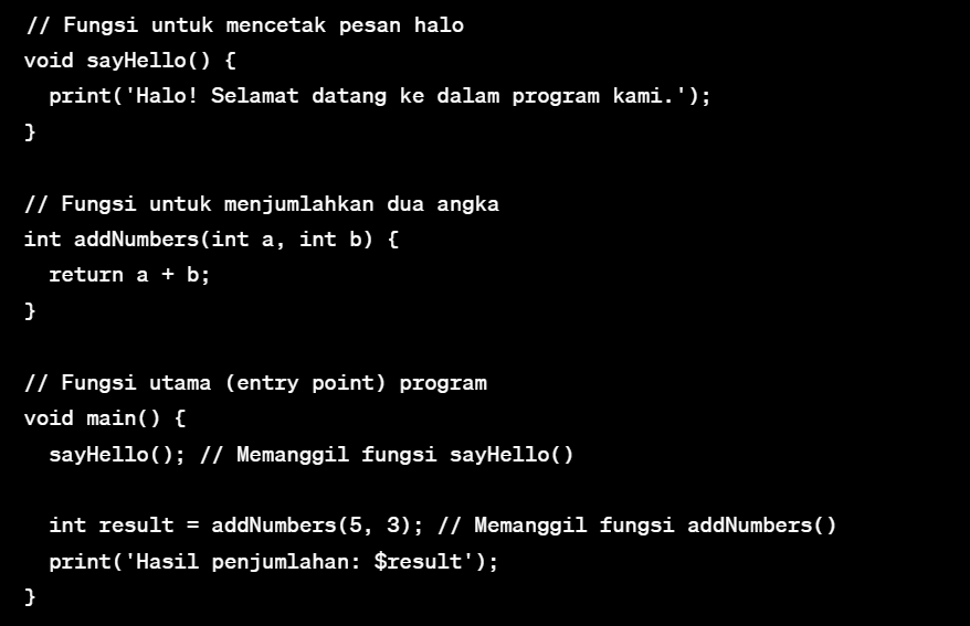 Memahami Function dan Null Safety dalam Dart | by Amebsyrhl | Medium Memahami Function dan Null Safety dalam Dart | by Amebsyrhl | Medium