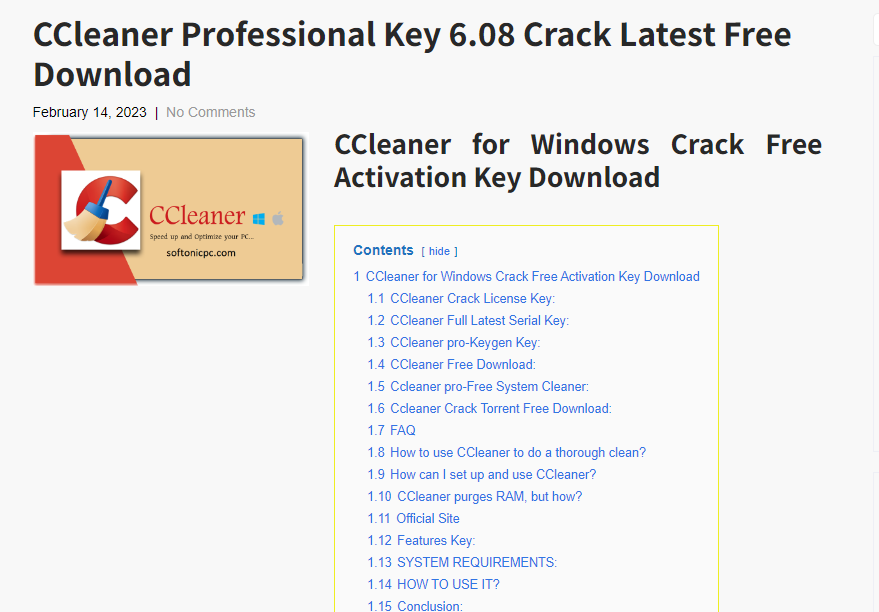 CCleaner Professional Key Crack Free System Cleaner programming and ...