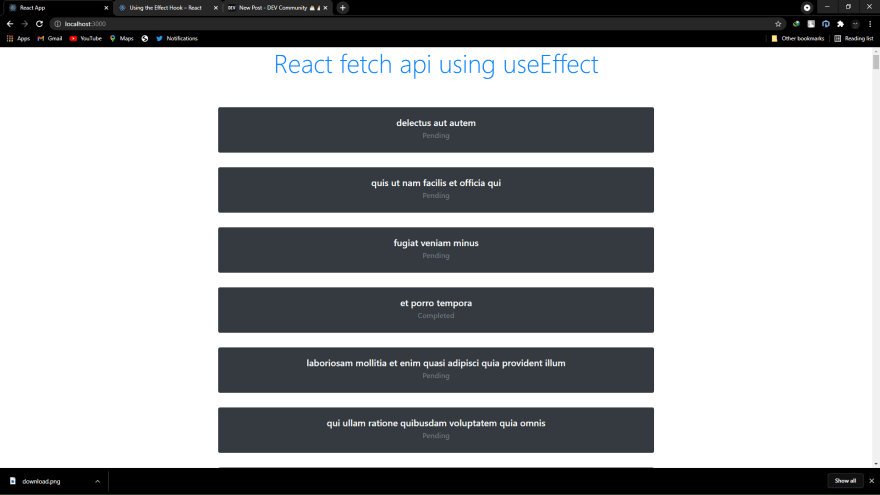 React useEffect fetching API. Hello everyone today i will show you… | by Shubham Tiwari | FAUN ...