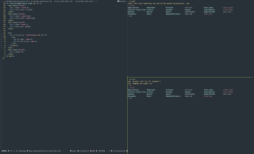 Setting up Vim, Tmux, iTerm and Oh-my-Zsh. | by Daniel Shotonwa | Medium