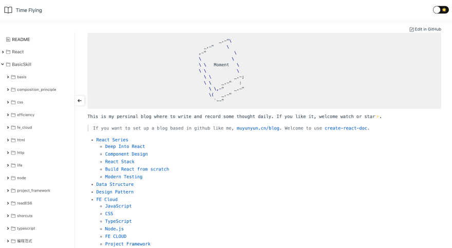Create React Doc: A Markdown Doc Site Generator For React | by muyunyun | Medium