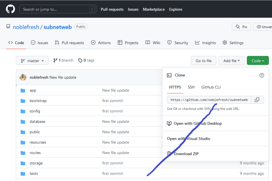 How to clone and setup Laravel project from GitHub | by Noble Okechi ... How to clone and setup Laravel project from GitHub | by Noble Okechi ...