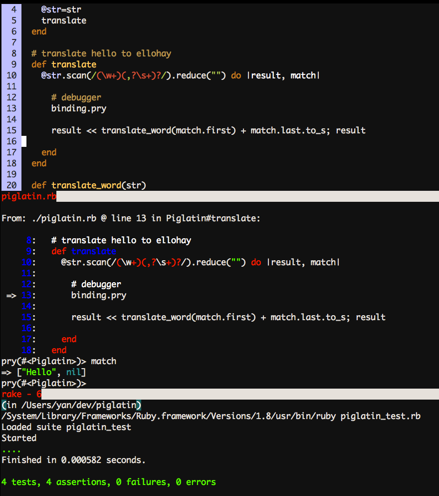 Colorful Vim Ruby Tests and Debugging | by Yan Pritzker | Yan Pritzker
