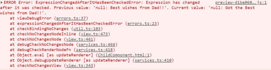 Angular: Expression Changed Checked Error in detail | by Sabya Sachi | Medium