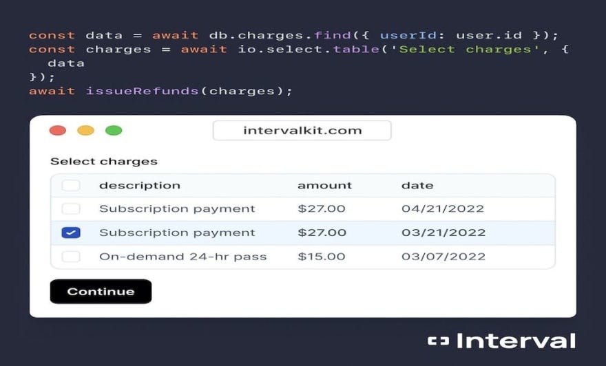 Interval | Made with React JS. 10x better internal apps with 1/10th ...
