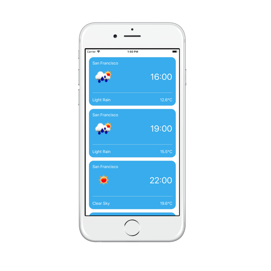 How to build an Geolocation Weather Forecast app in React Native in 30 ...